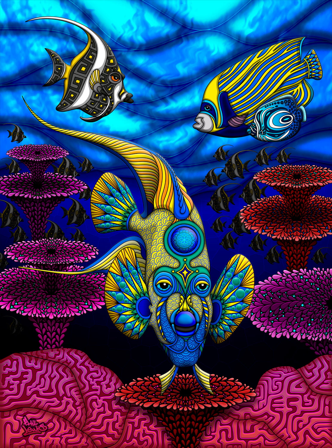 Angel Fish - Photo Paper Print – Phil Lewis Art