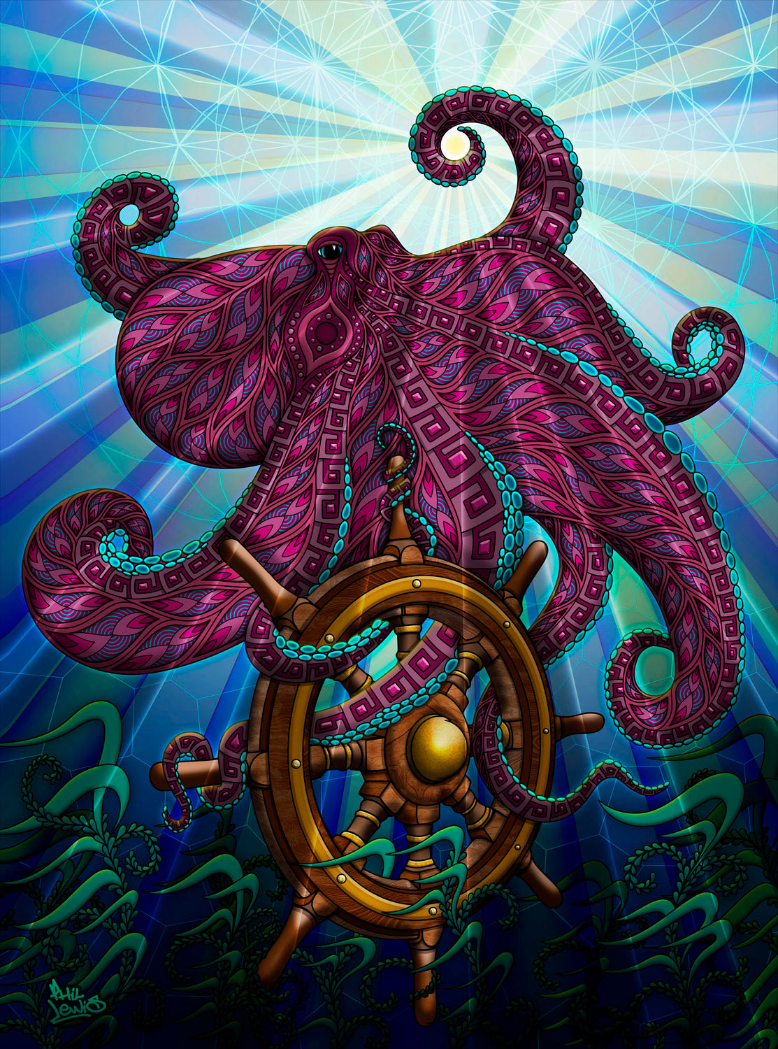 Octopus - Photo Paper Print – Phil Lewis Art