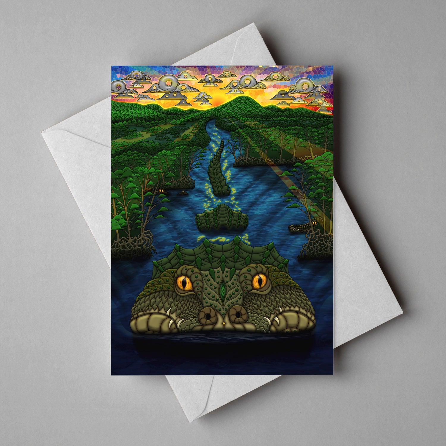 Crocodiles - Greeting Card – Phil Lewis Art