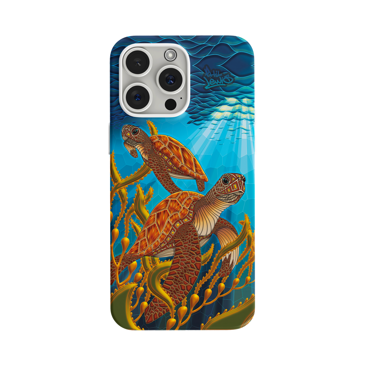 Sea Turtles - Phone Case – Phil Lewis Art