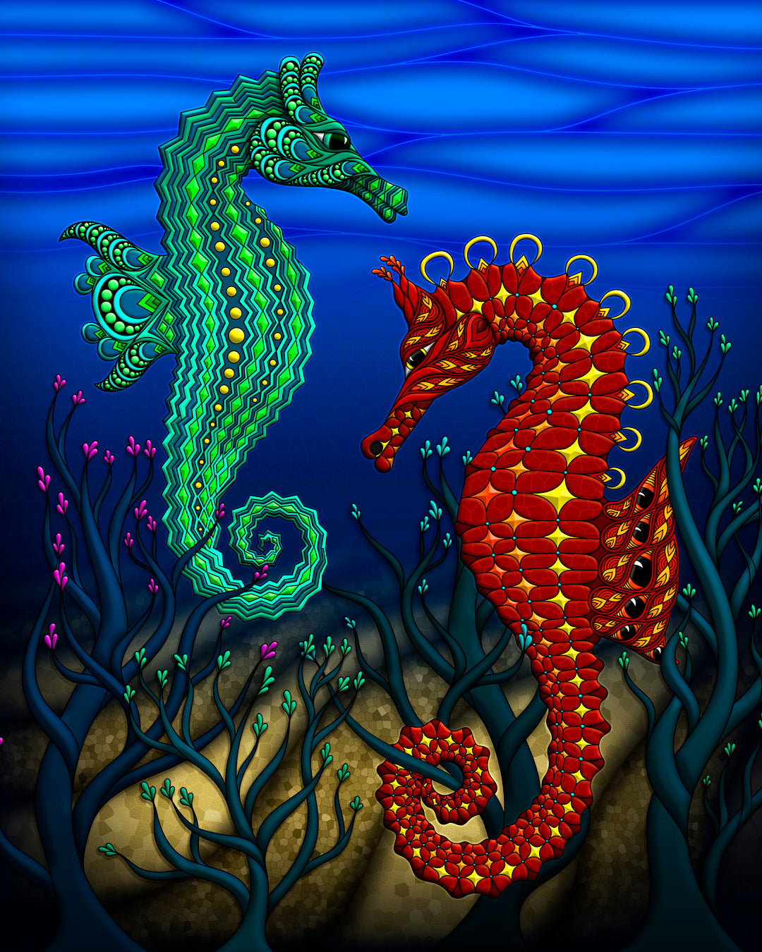 Sea Horses – Phil Lewis Art
