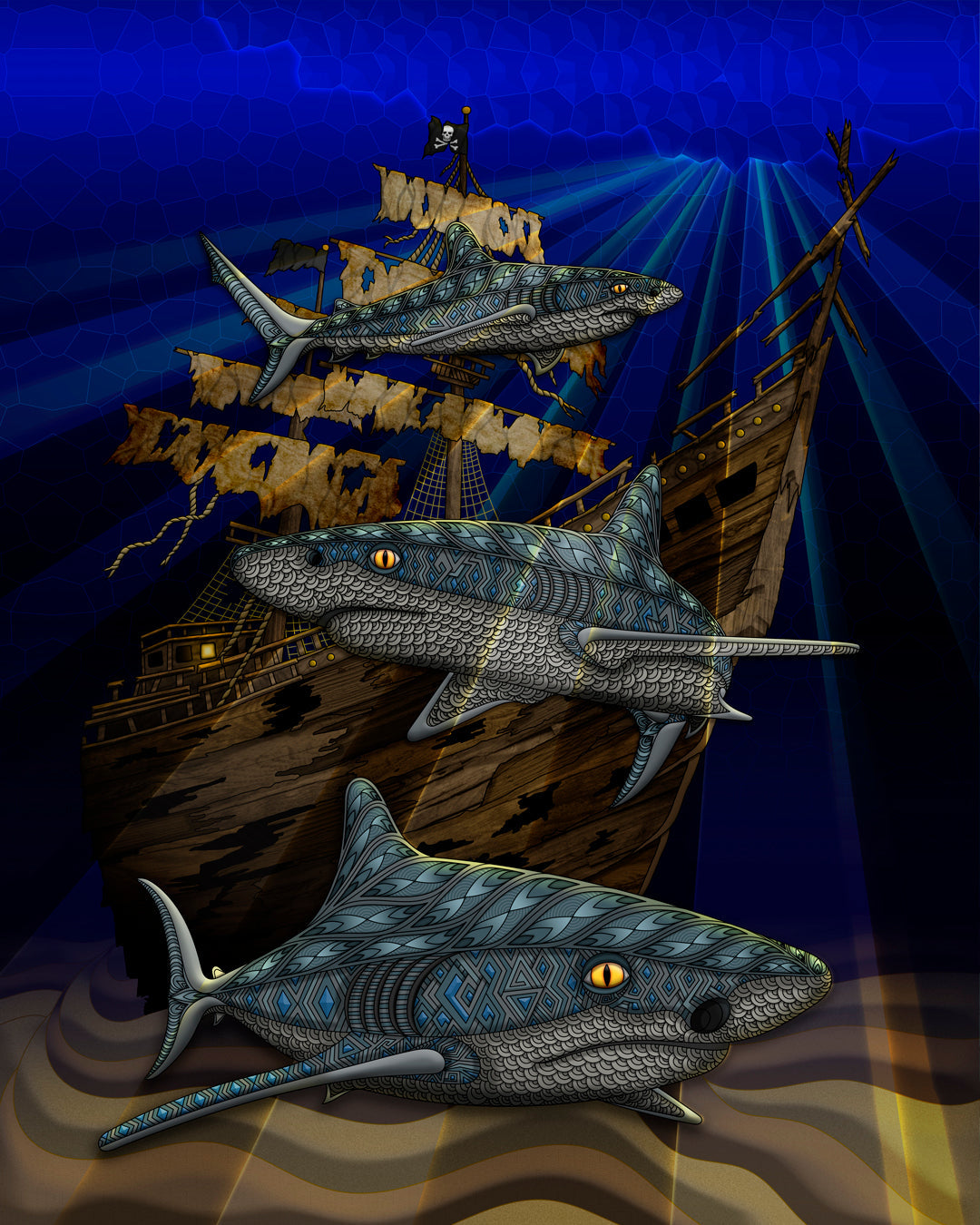 Sharks – Phil Lewis Art