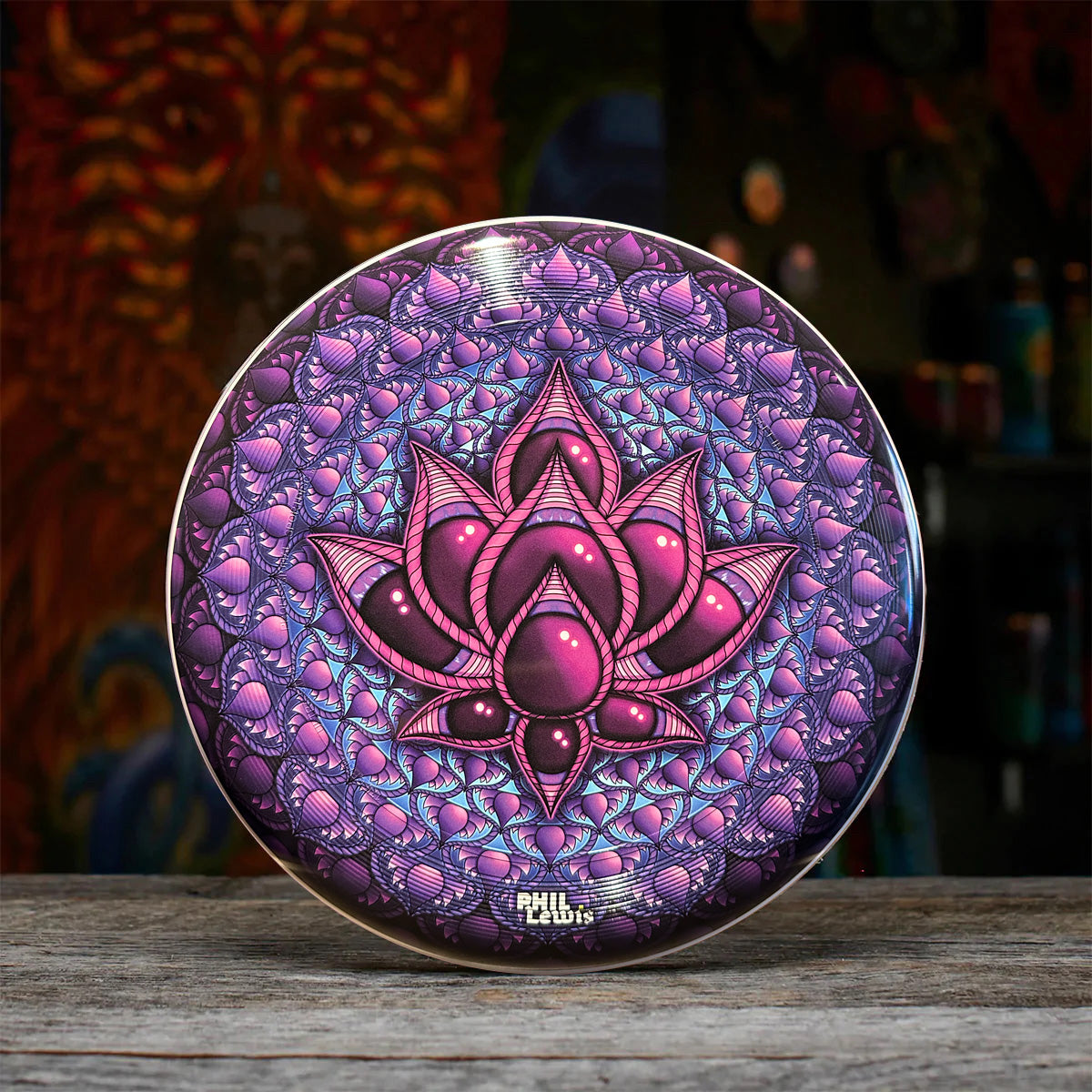 Psychedelic Lotus Flower Ultimate Frisbee | Visionary Artwork – Phil ...