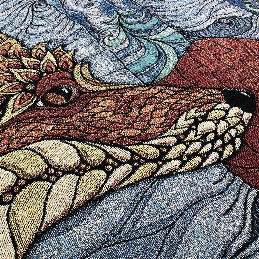 Foxy - Woven Blanket – Phil Lewis Art