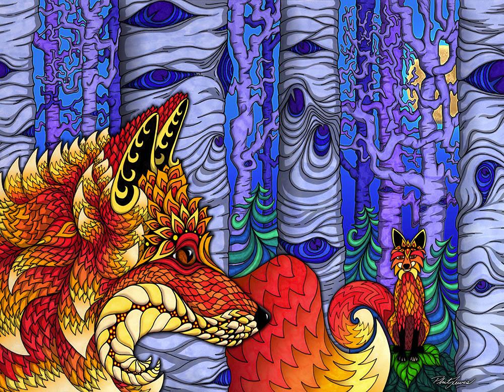 Foxy - Print (Retail 11x14) – Phil Lewis Art